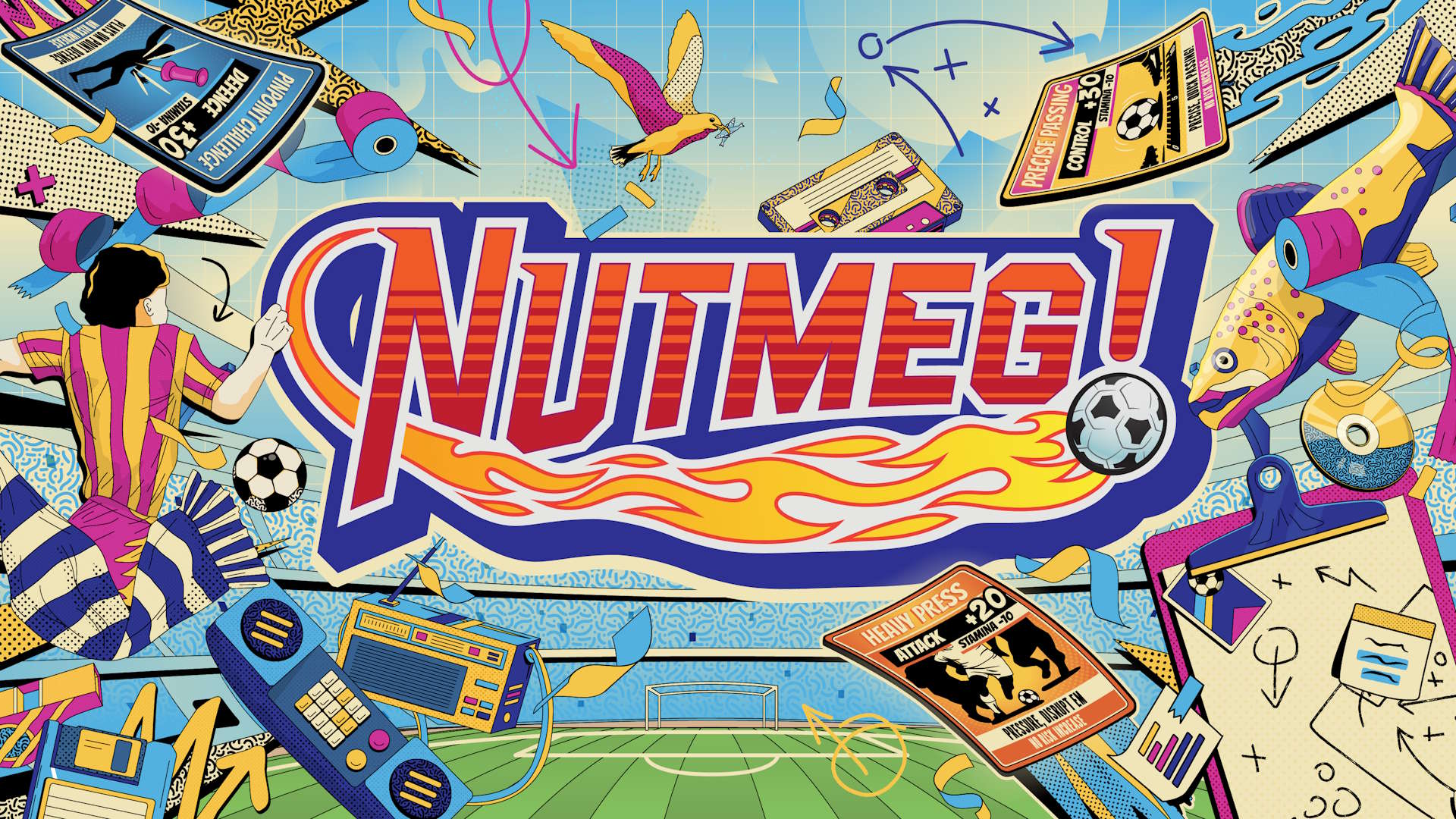 Nutmeg is a retro card game and a love letter to '80s and '90s football ...